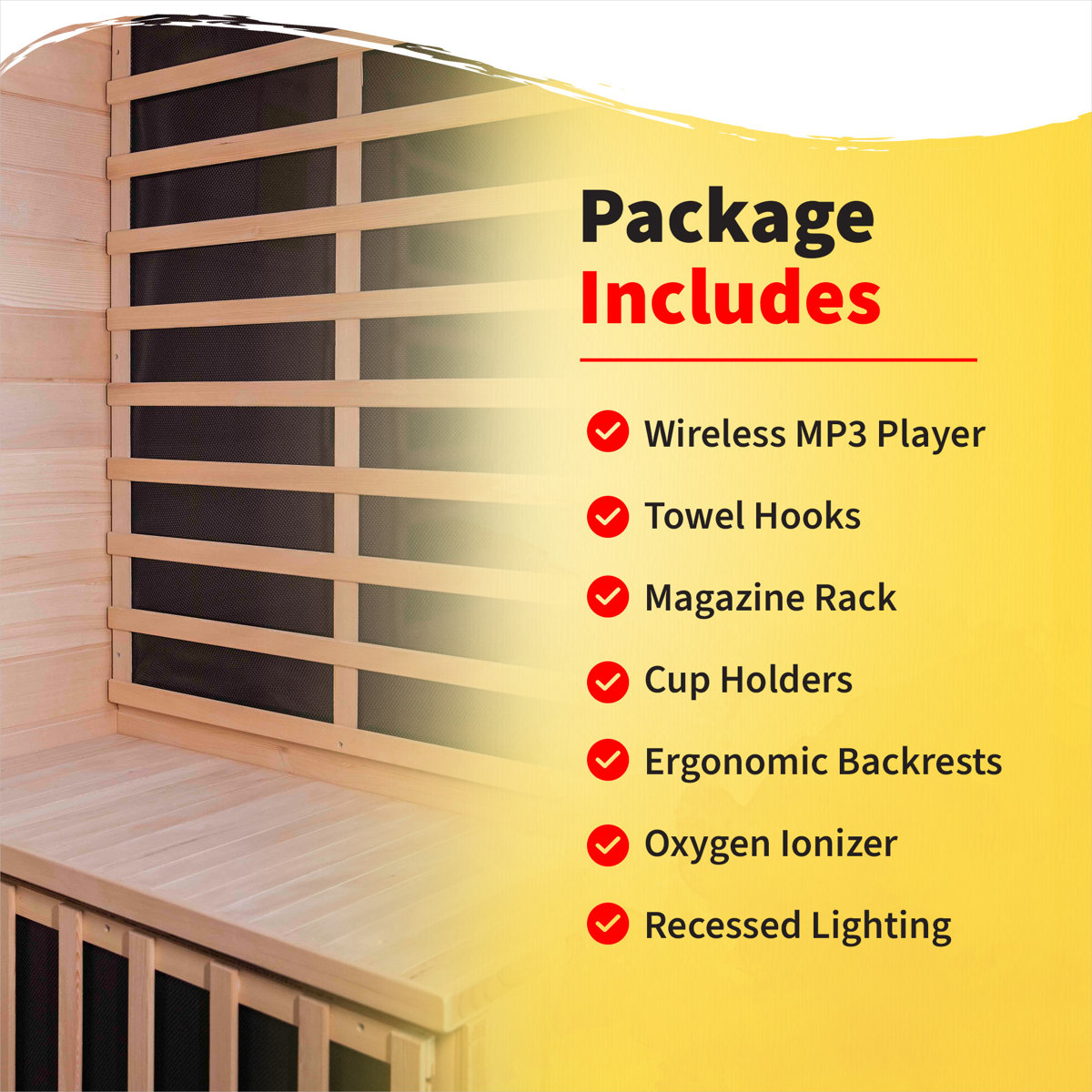 Heatwave Sonoma 4-Person Hemlock Infrared Sauna with 9 Carbon Heaters | Wayfair